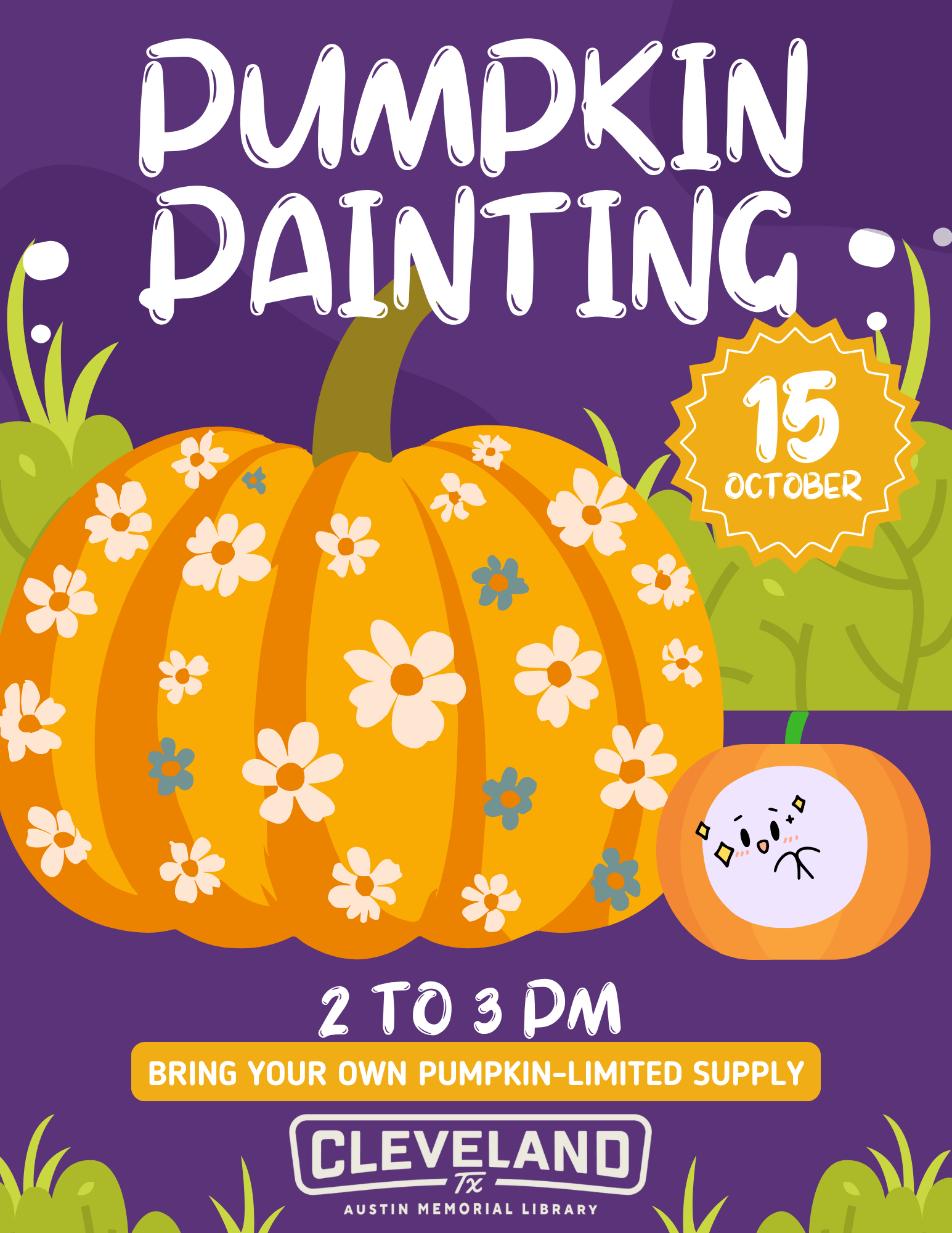 Pumpkin Painting | Austin Memorial Library